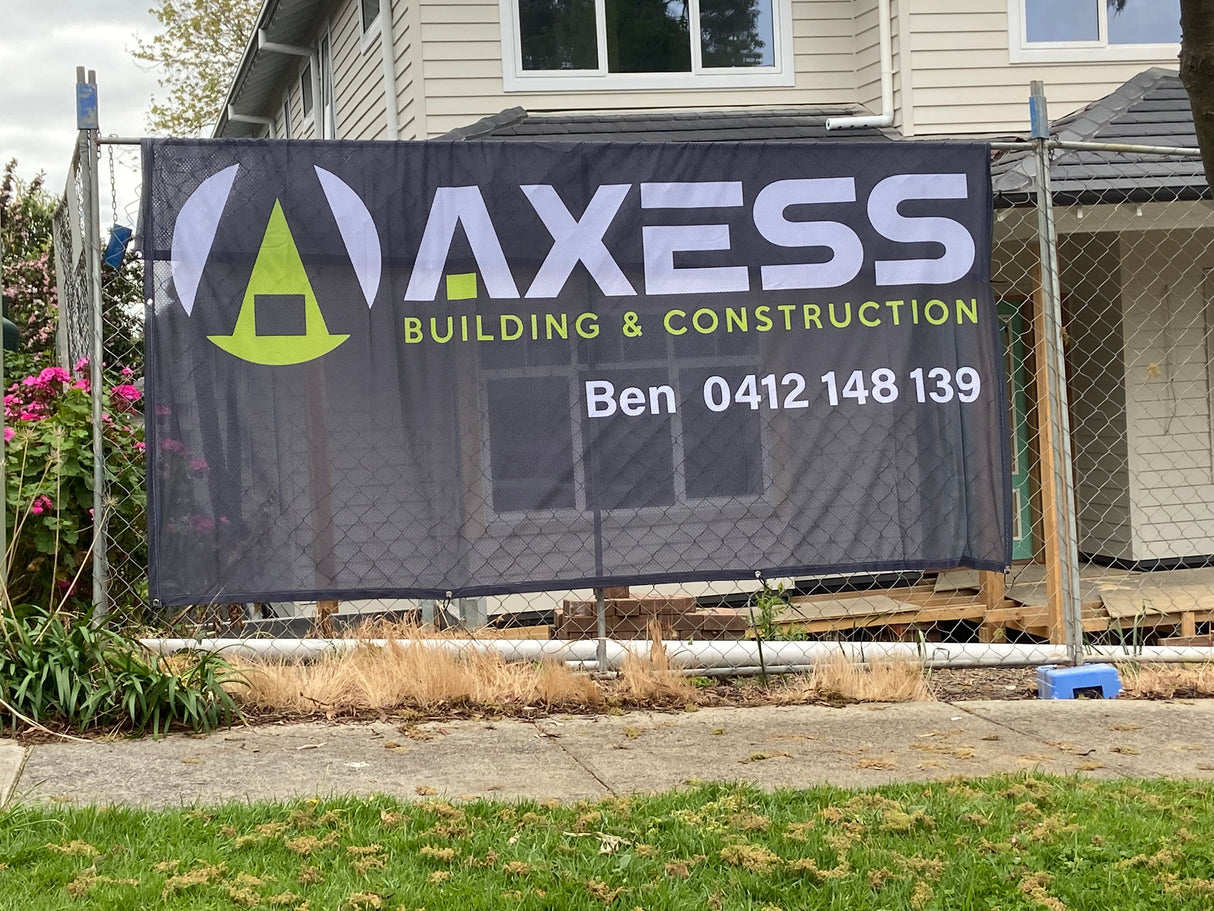 CHOOSE YOUR OWN CUSTOM PERSONALISED BUSINESS OUTDOOR WEATHERPROOF BANN ...